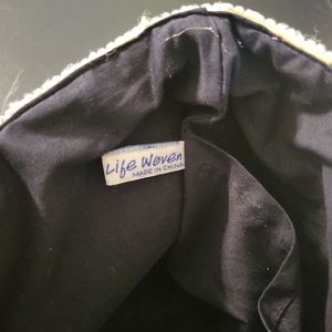 Tessuta Life Woven | Bags | Georgia Tech Ribbon Purse With Wooden ...